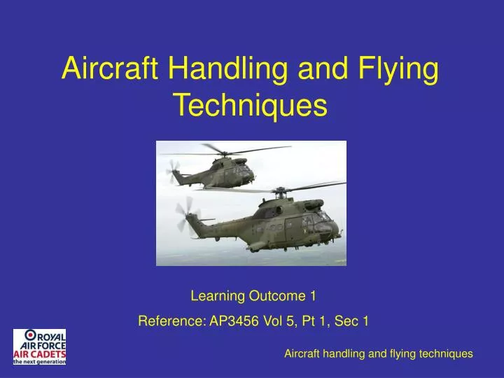PPT - Aircraft Handling and Flying Techniques PowerPoint Presentation ...