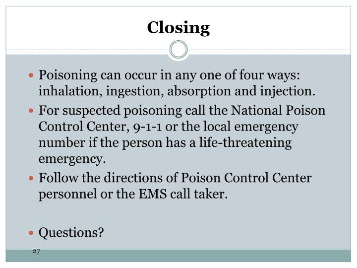 PPT - Poisoning PowerPoint Presentation - ID:4827653