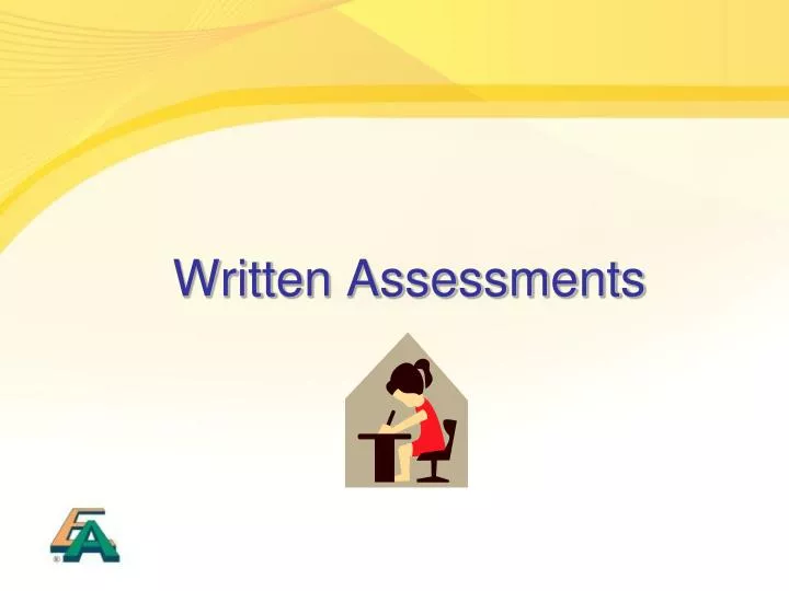 PPT - Written Assessments PowerPoint Presentation, free download - ID ...