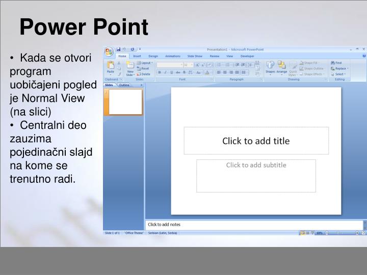 PPT - POJAM PREZENTACIJE I SLAJDA PowerPoint Presentation - ID:4828973