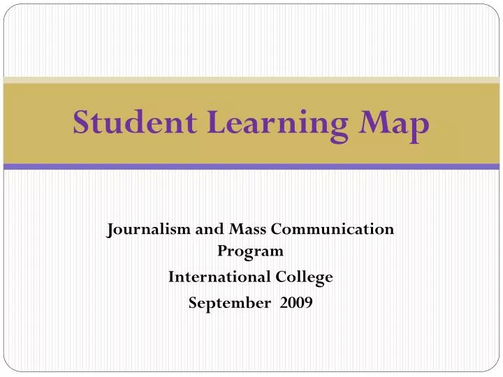 PPT - Student Learning Map PowerPoint Presentation, free download - ID ...