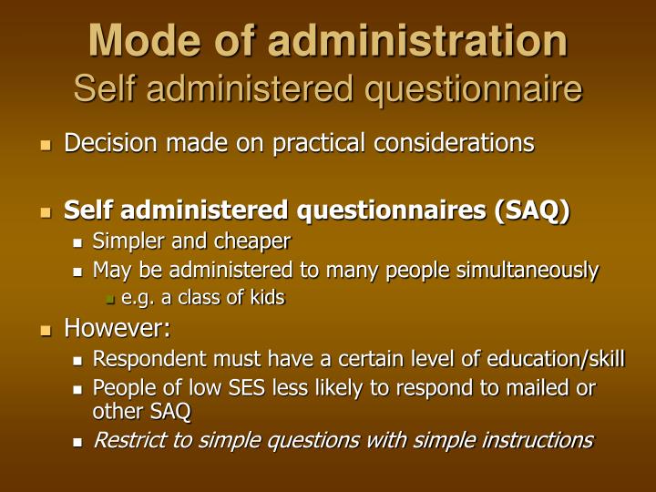 PPT - MHE3: RM 5 – Questionnaire development PowerPoint Presentation ...