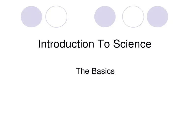 PPT - Introduction To Science PowerPoint Presentation, free download ...