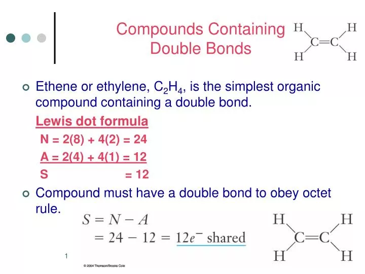 PPT - Compounds Containing Double Bonds PowerPoint Presentation, free ...