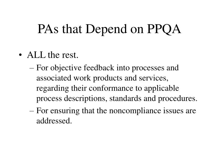 PPT - Process and Product Quality Assurance (PPQA) PowerPoint ...