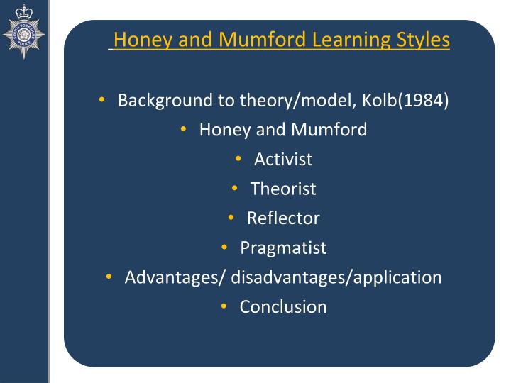 PPT - Learning Styles Honey and Mumford PowerPoint Presentation - ID ...