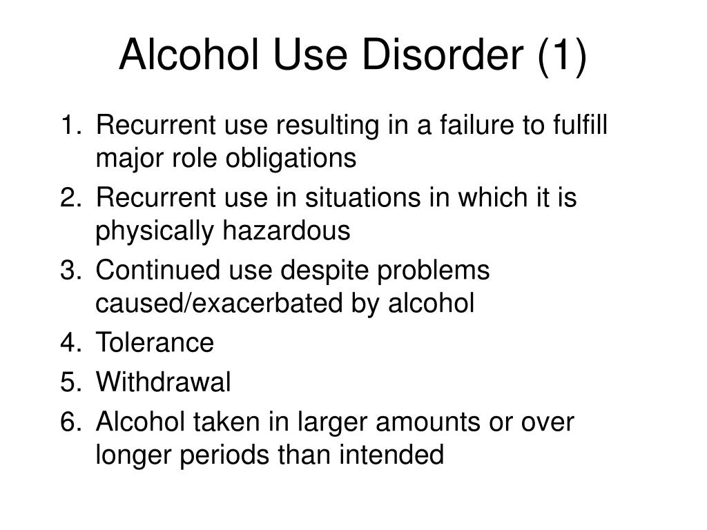 PPT - Abuse or Dependence? Assessing the Alcoholic patient in the ...