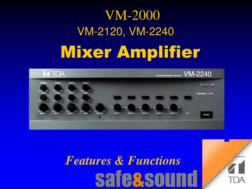 PPT - CLASSIC ACOUSTICS AND TOA PRESENTS THE VENAS VOICE EVACUATION ...