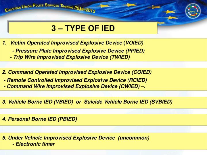 PPT - C-IED AWARENESS PowerPoint Presentation - ID:4834741
