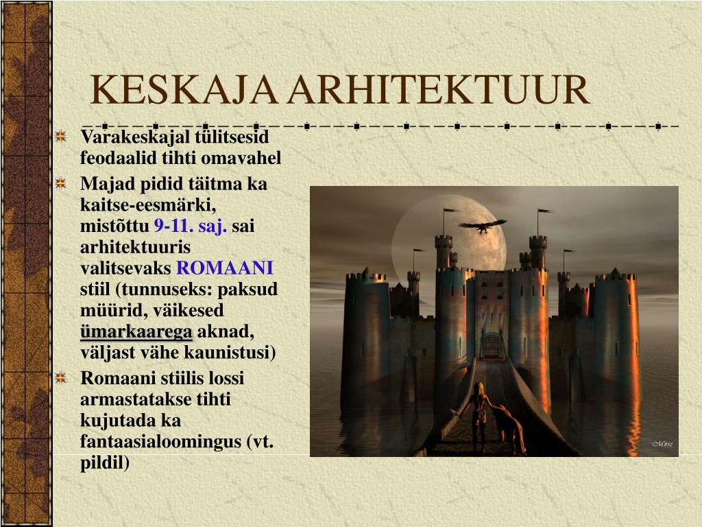 PPT - HARIDUS JA KULTUUR KESKAEGSES EUROOPAS PowerPoint Presentation ...