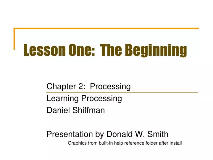 PPT - Lesson One: The Beginning PowerPoint Presentation, free download - ID:4835166
