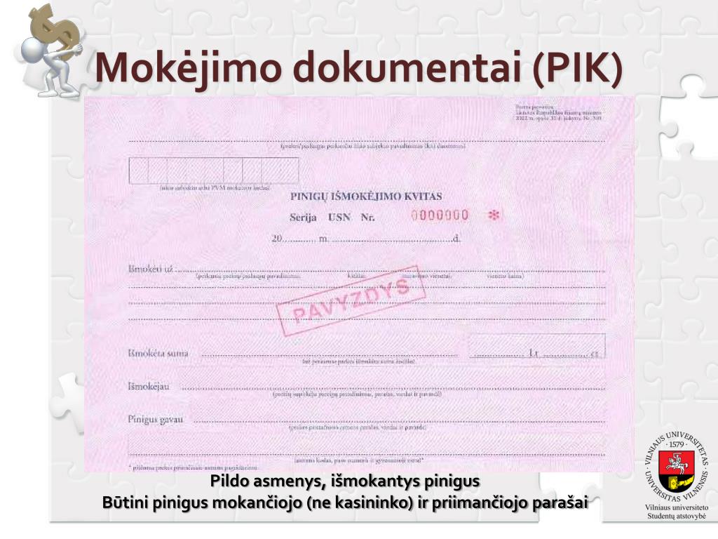 PPT - APSKAITOS DOKUMENTAI: pirminių duomenų paruošimas ir pateikimas ...