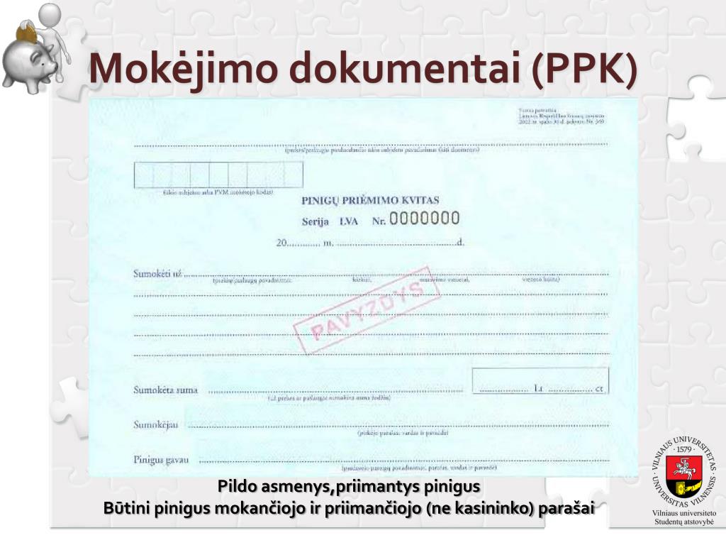 PPT - APSKAITOS DOKUMENTAI: pirminių duomenų paruošimas ir pateikimas ...