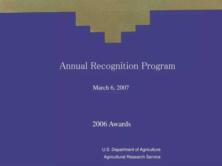 PPT - Annual Recognition Program PowerPoint Presentation, free download ...