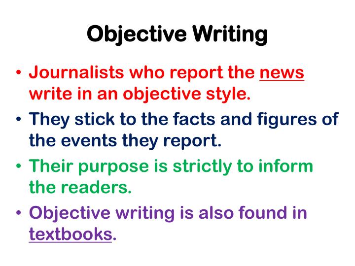 PPT - Subjective Vs. Objective Writing PowerPoint Presentation - ID:4836115