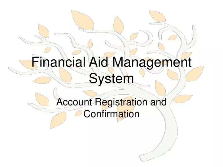 PPT - Financial Aid Management System PowerPoint Presentation, free ...