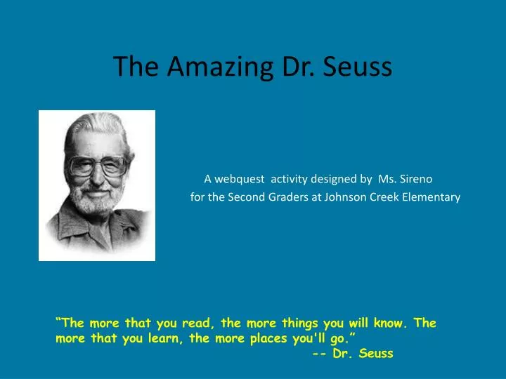 PPT - The Amazing Dr. Seuss PowerPoint Presentation, free download - ID ...