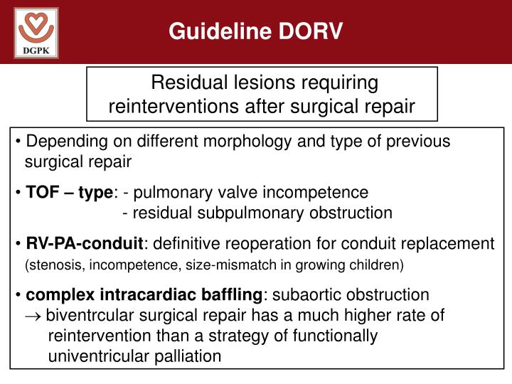 PPT - DGPK guideline Double Outlet Right Ventricle (DORV) PowerPoint ...