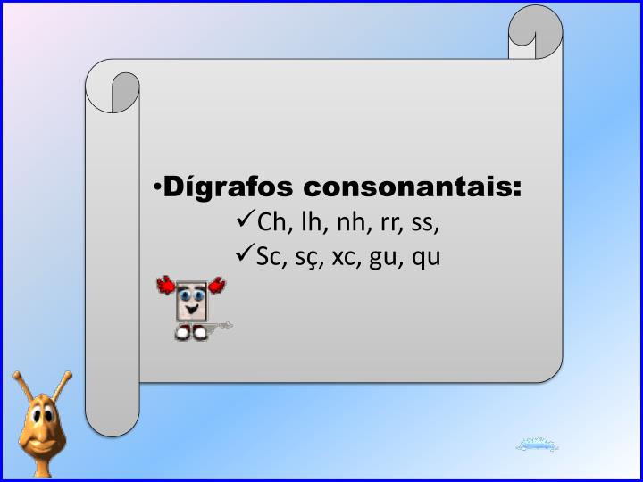 PPT - Encontro consonantal e Dígrafo PowerPoint Presentation - ID:4837330
