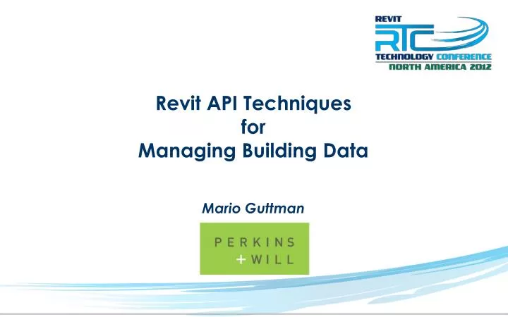 Ppt Revit Api Techniques For Managing Building Data Powerpoint