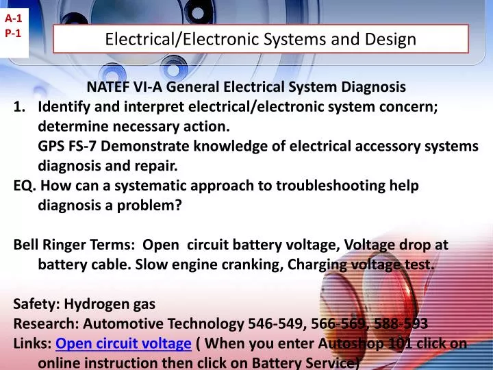 PPT - Electrical/Electronic Systems and Design PowerPoint Presentation ...
