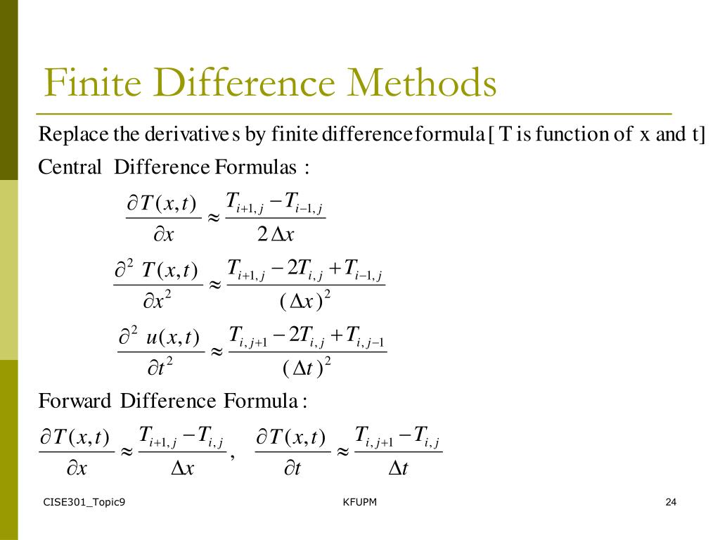 PPT - SE301: Numerical Methods Topic 9 Partial Differential Equations ... PPT - SE301: Numerical Methods Topic 9 Partial Differential Equations ...