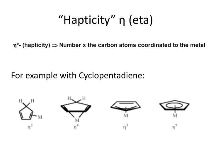 PPT - Structure, Properties and Bonding of Organometallic Compounds ...