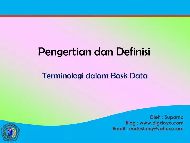 PPT - Pengertian dan Definisi PowerPoint Presentation, free download ...