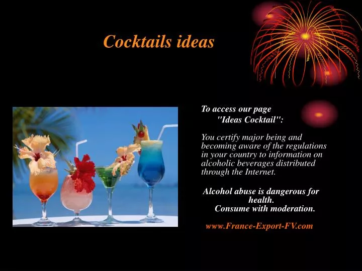 PPT - Cocktails ideas PowerPoint Presentation, free download - ID:4840803