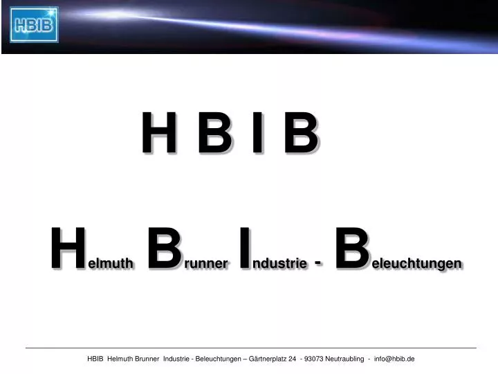 PPT - H B I B PowerPoint Presentation, free download - ID:4841887
