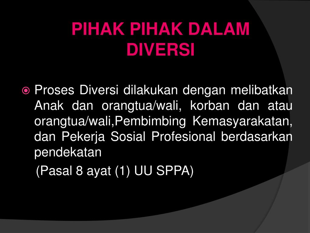 PPT - Diversi Dalam Sistem peradilan pidana anak indonesia PowerPoint ...