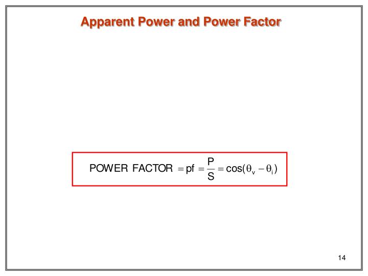 PPT - AC POWER CALCULATION Instantaneous, average and reactive power ...
