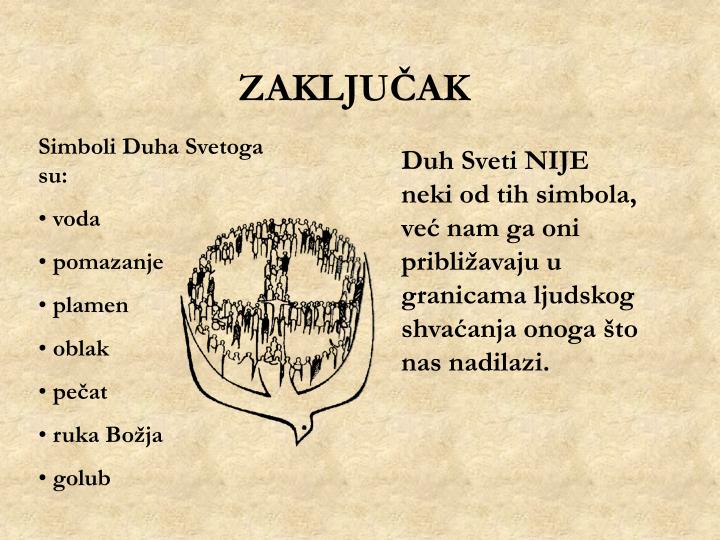 PPT - Simboli Duha Svetoga (prema Katekizmu Katoličke Crkve) PowerPoint ...
