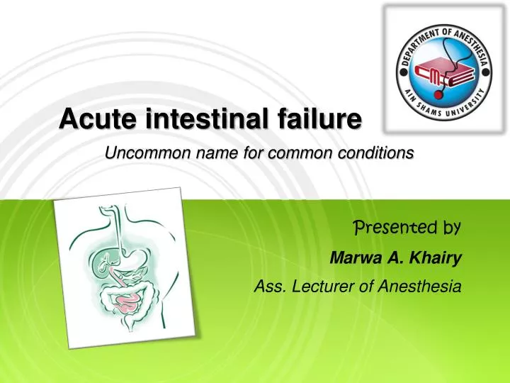 PPT - Acute intestinal failure PowerPoint Presentation, free download ...