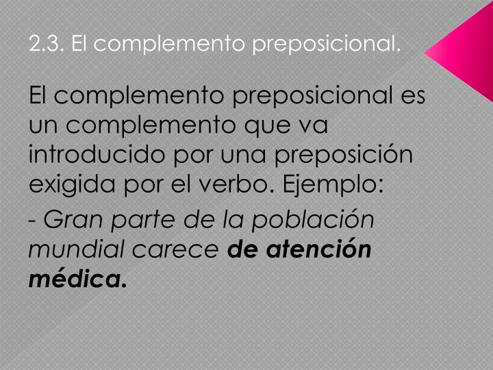 PPT - LOS COMPLEMENTOS VERBALES PowerPoint Presentation - ID:4843253