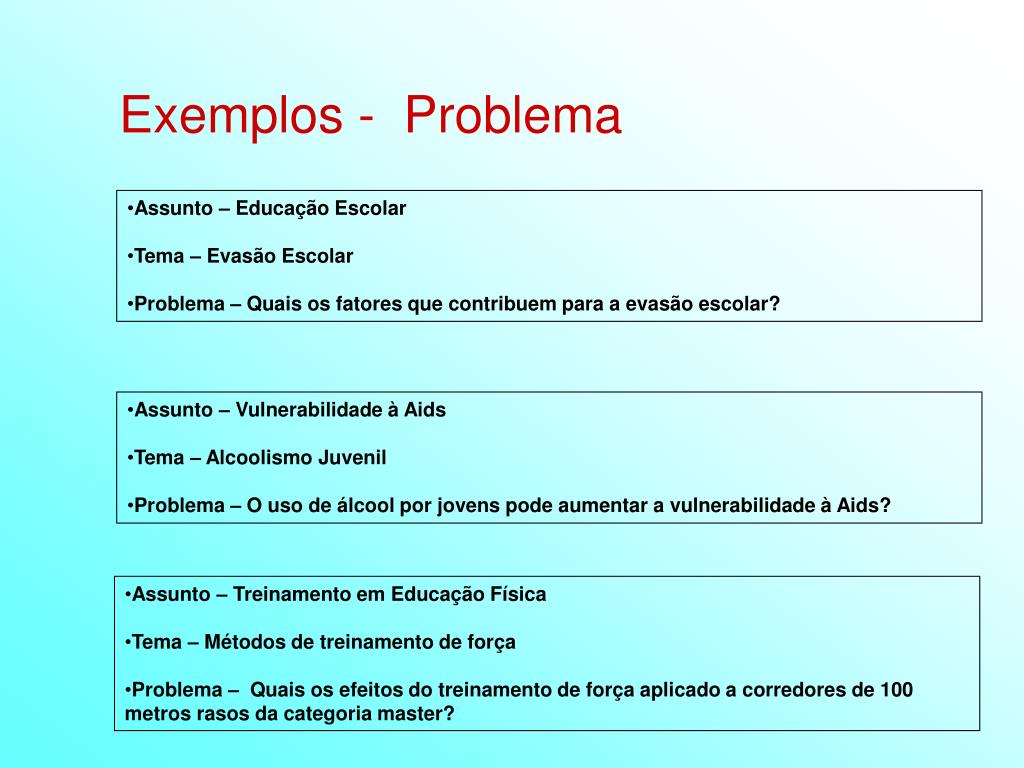 PPT - Tema, Problema, Justificativa. Objetivos e Hipóteses PowerPoint ... PPT - Tema, Problema, Justificativa. Objetivos e Hipóteses PowerPoint ...