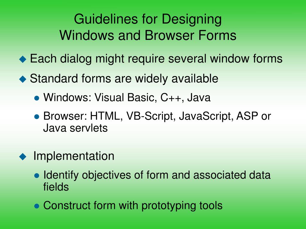 PPT - Chapter 11 Designing the User Interface PowerPoint Presentation ...