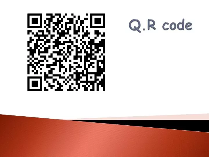 PPT - Q.R code PowerPoint Presentation, free download - ID:4844446