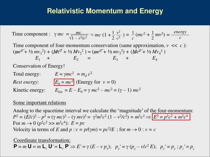 PPT - Relativistic Momentum PowerPoint Presentation - ID:4844953