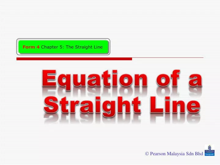 PPT - Equation of a Straight Line PowerPoint Presentation, free ...