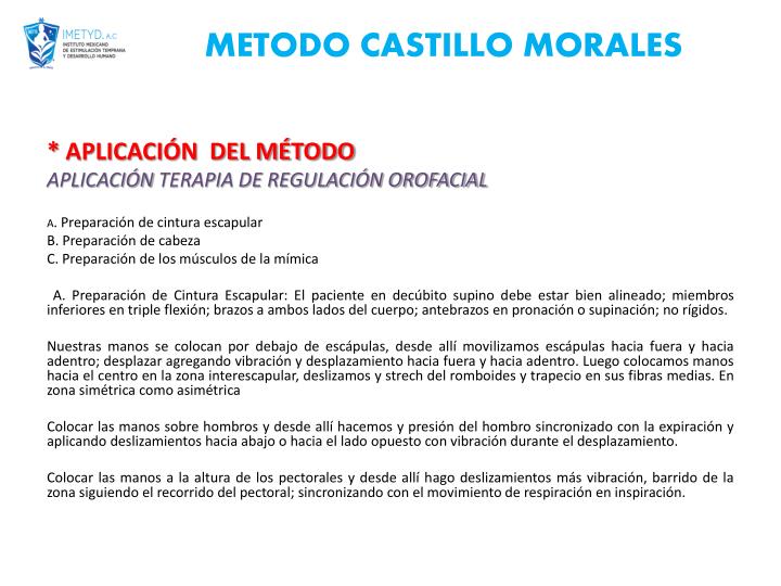 PPT - METODO CASTILLO MORALES ALUMNA: MILDRED ALEJANDRA JIMENO GALAVIZ ABRIL 2012 PowerPoint ...