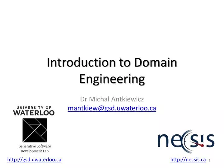 PPT - Introduction to Domain Engineering PowerPoint Presentation, free ...