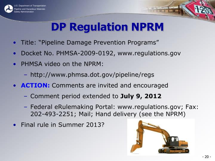 PPT - Pipeline Safety Damage Prevention Programs PowerPoint ...