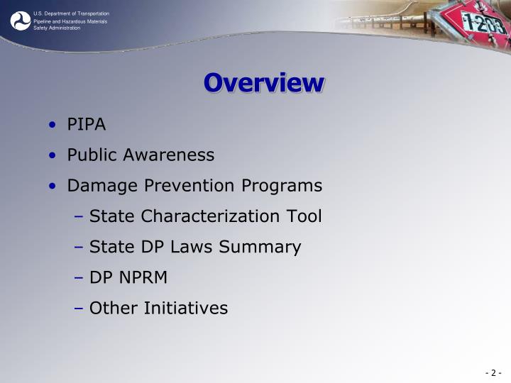 PPT - Pipeline Safety Damage Prevention Programs PowerPoint ...