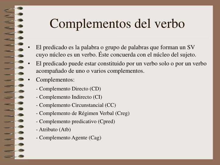 PPT - Los complementos PowerPoint Presentation - ID:4846929