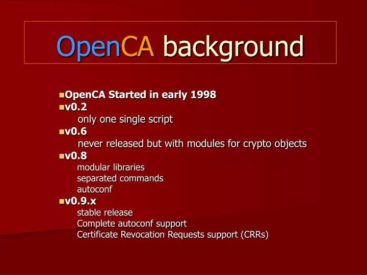 PPT - Open CA background PowerPoint Presentation, free download - ID ...