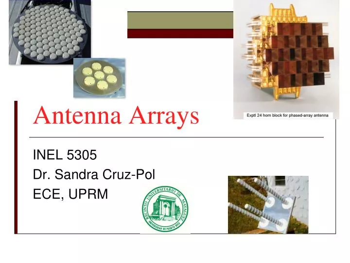PPT - Antenna Arrays PowerPoint Presentation, free download - ID:4847783