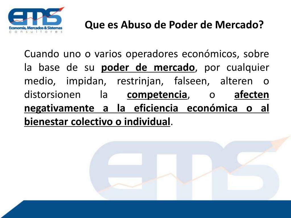 PPT - LEY ORGÁNICA DE REGULACIÓN Y CONTROL DEL PODER DE MERCADO ...