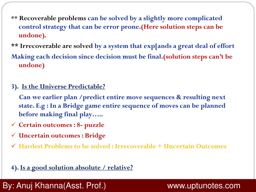 PPT - UNIT 2 : AI Problem Solving PowerPoint Presentation, free ... PPT - UNIT 2 : AI Problem Solving PowerPoint Presentation, free ...