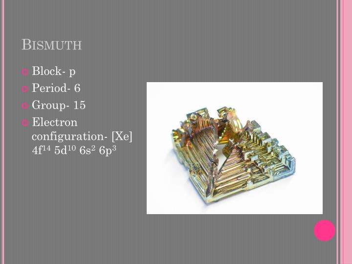 PPT - Bismuth PowerPoint Presentation - ID:4848665
